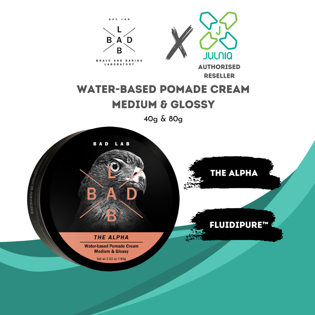 BAD LAB [THE ALPHA] Water-based Pomade CREAM TYPE Medium & Glossy With ...