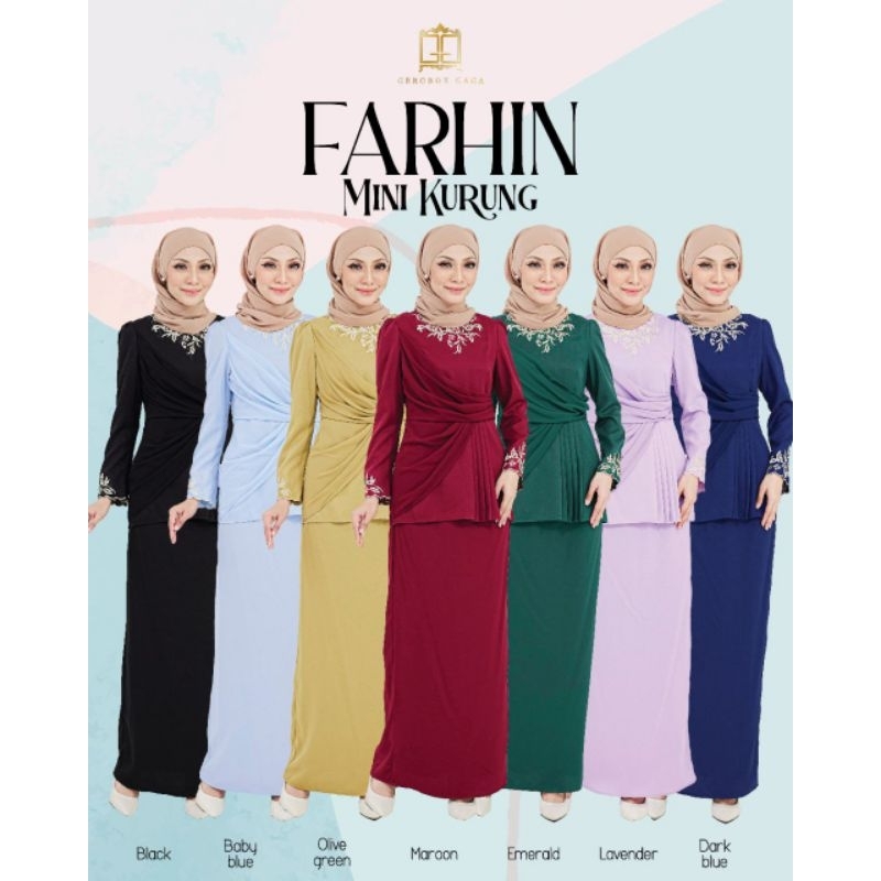 FARHIN MINI KURUNG RAYA 2024(sila PM admin sebelum order) | Shopee Malaysia