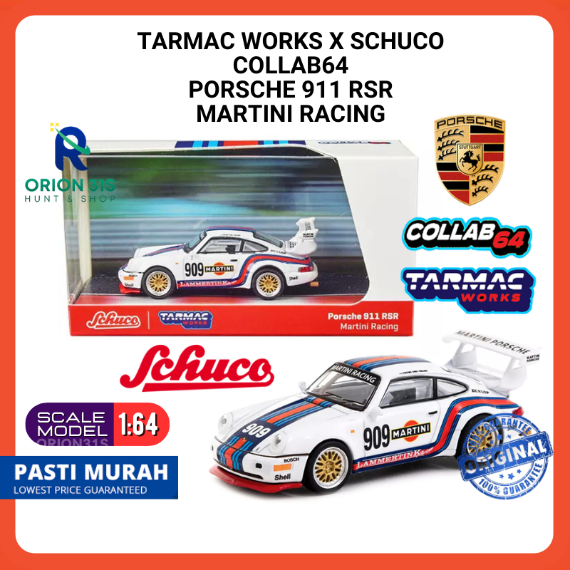 Tarmac Works COLLAB64 Porsche 911 RSR Martini Racing Sealed Box Diecast ...