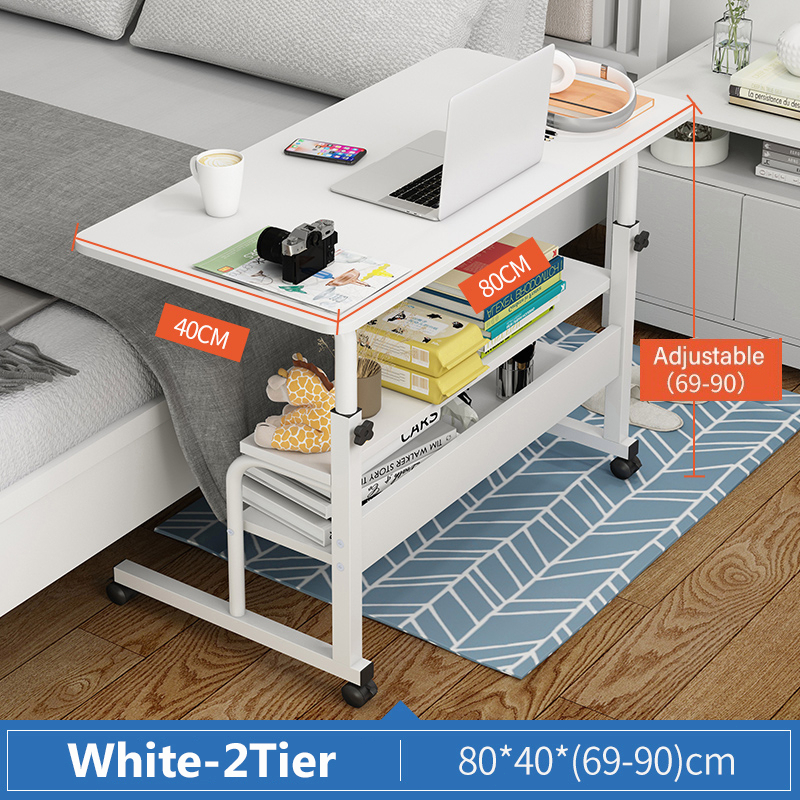 Multifunctional L60/80cm Adjustable Bedside Laptop Table Sofa Side ...