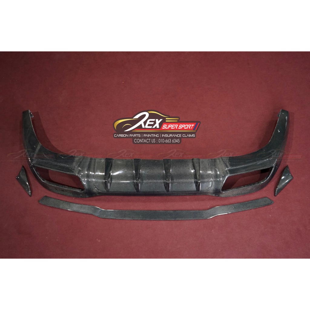 Mercedes Benz A-CLASS V177 Sedan A200 A250 A35 A45s RZ Rear Diffuser ...