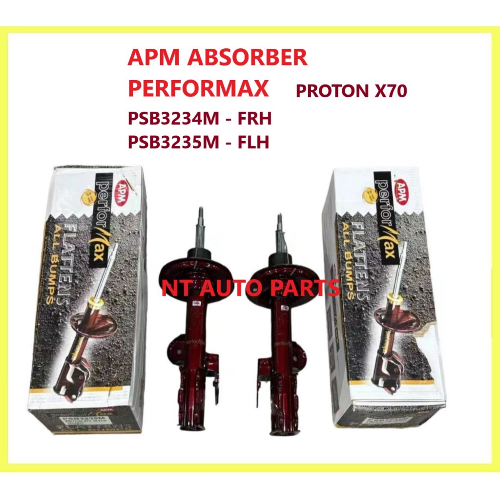 APM Performax Proton X70 Front / Rear Heavy Duty Sport Absorber Set ...