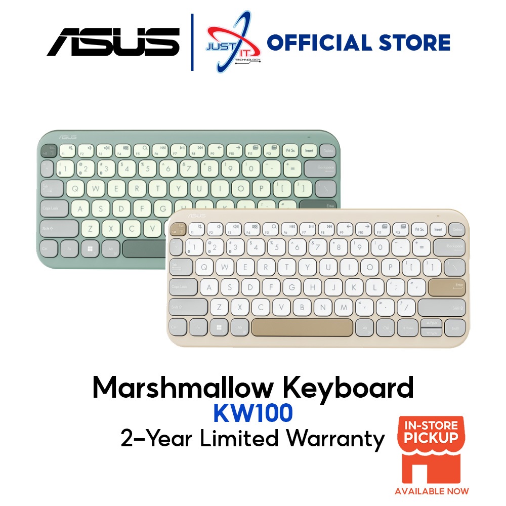 ASUS Marshmallow Wireless Keyboard KW100 | Shopee Malaysia