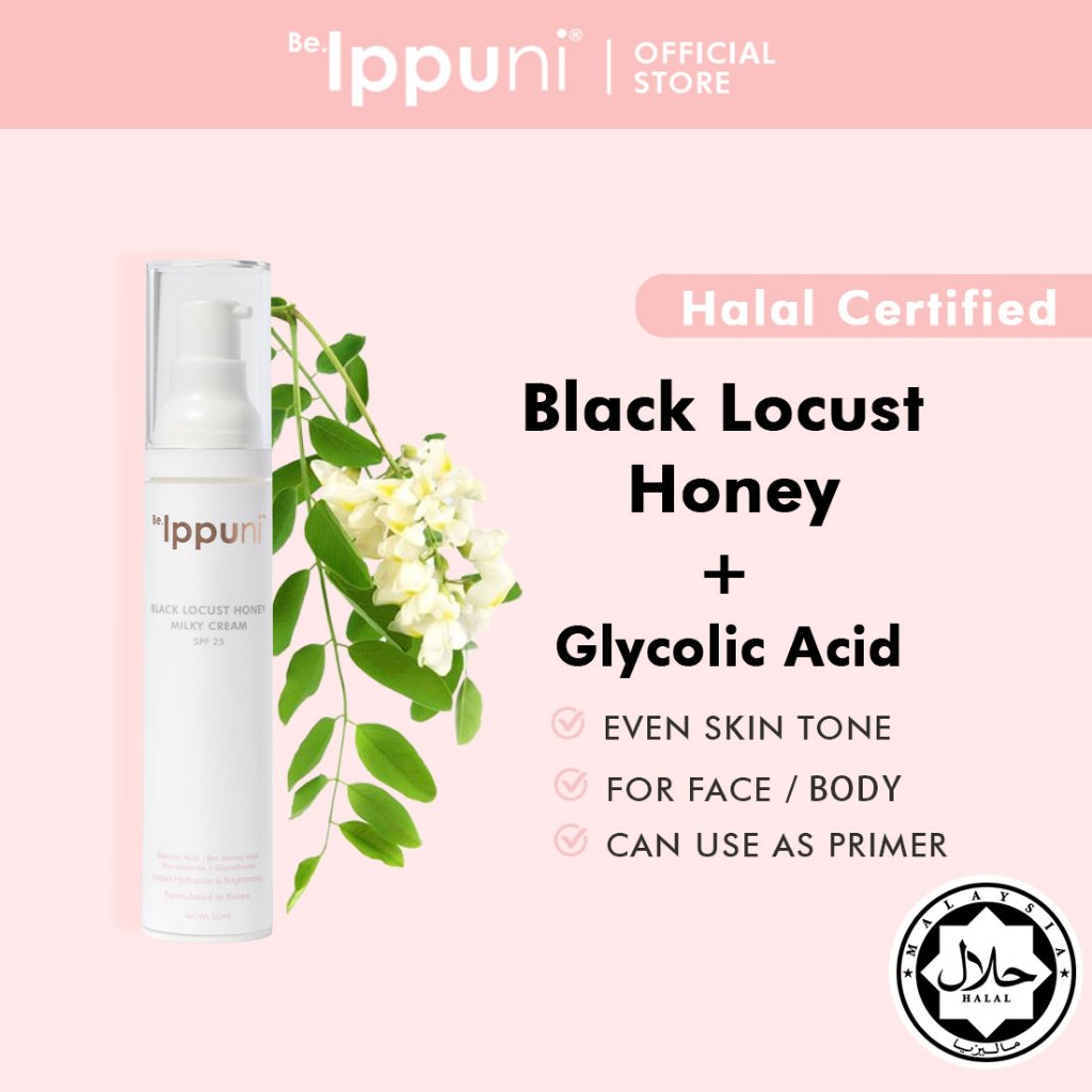Be.Ippuni Black Locust Honey Milky Cream SPF25 (50ml) | Shopee Malaysia