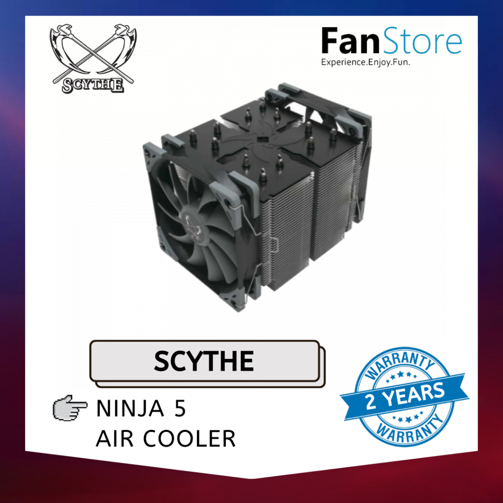FANSTORE SCYTHE NINJA 5 Dual Fan Design CPU Air Cooler Compatible With ...