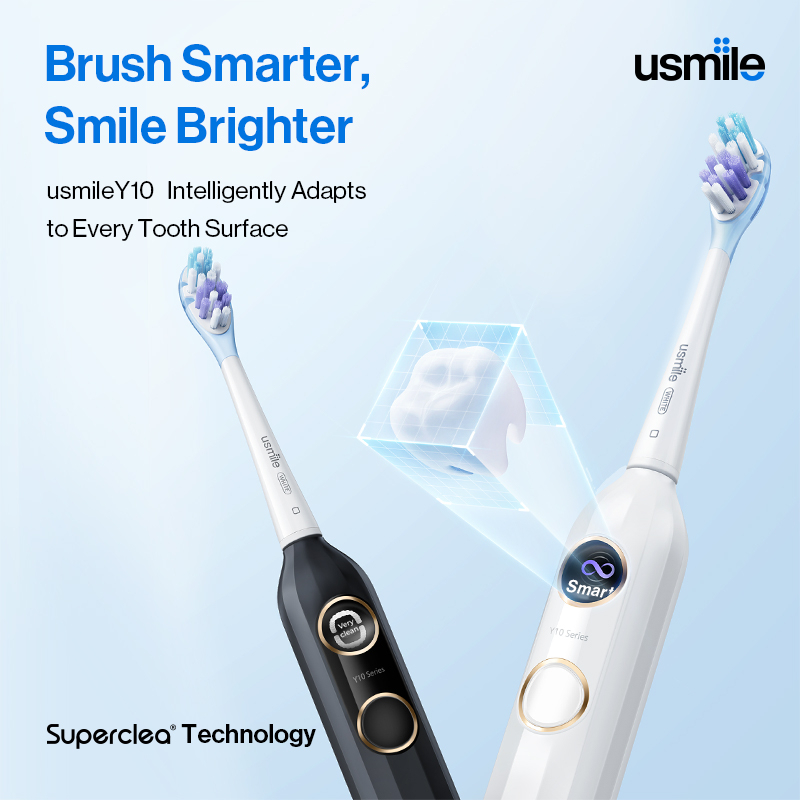 MALAYSIA USMILE Y10 SUPERCLEAN SONIC ELECTRIC TOOTHBRUSH READY STOCK | Shopee Malaysia