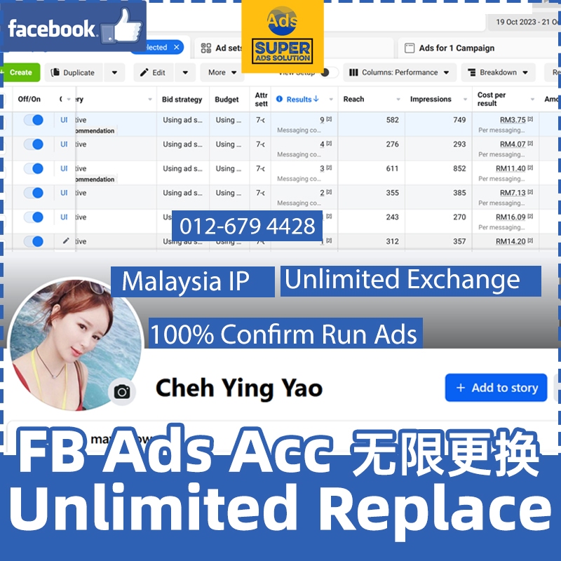 [Unlimited Exchange FB Ads Account] Facebook Account Facebook Acc FB ...