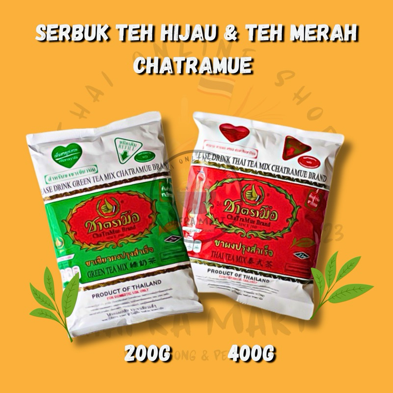 🇹🇭 Serbuk Teh Hijau Teh Merah Green Tea Red Tea Powder Thailand ...