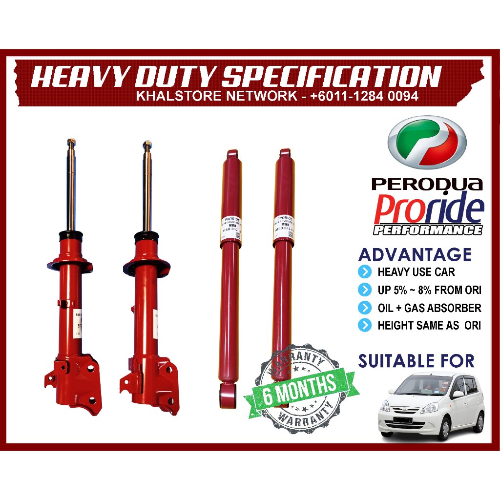 Proride Viva Heavy Duty Absorber Premium Viva Elite Mira L250 Exsober ...
