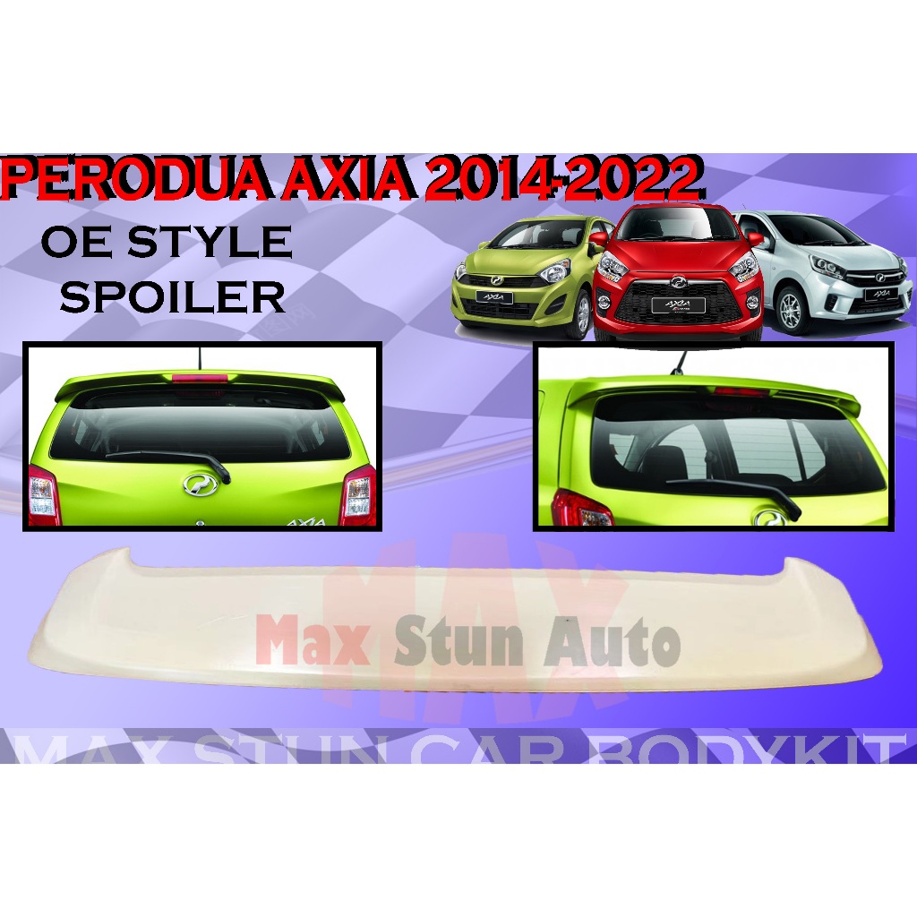 PERODUA AXIA 2014-2021 OE STYLE REAR ROOF SPOILER WITH LED WITH PAINT ...