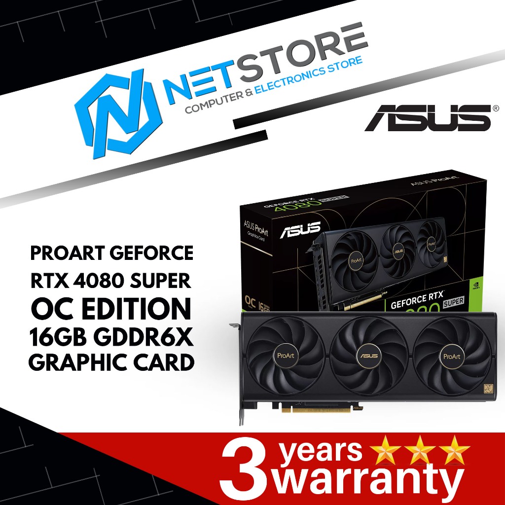 ASUS PROART GEFORCE RTX™ 4080 SUPER 16GB GDDR6X OC EDITION - PROART ...