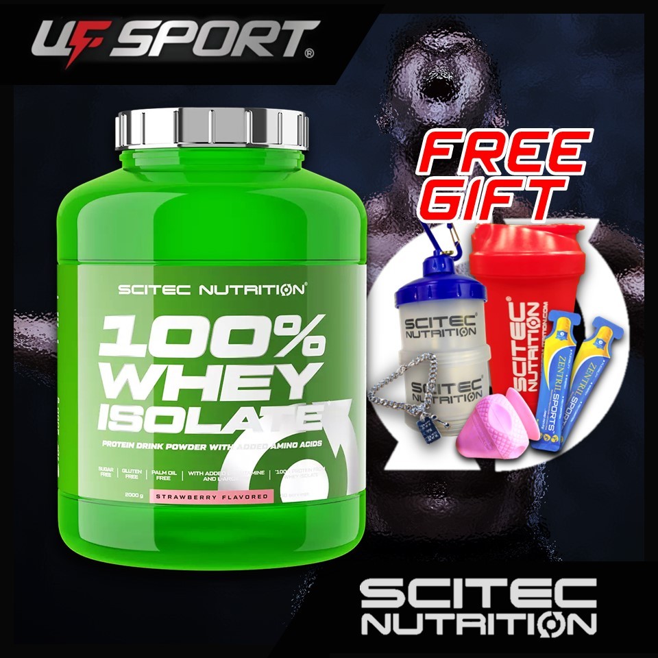 Scitec Nutrition 100% Whey isolate Scitec Whey Protein 2000g | Shopee ...
