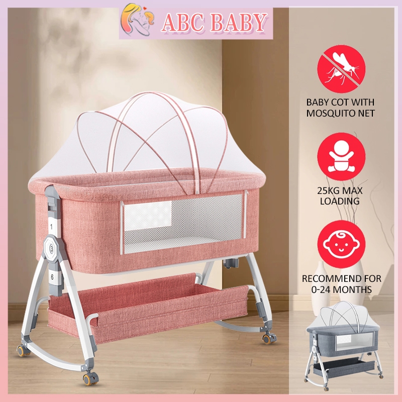 COD Baby Cot Multi-functional Portable Baby Bed Crib For Newborn Bed ...