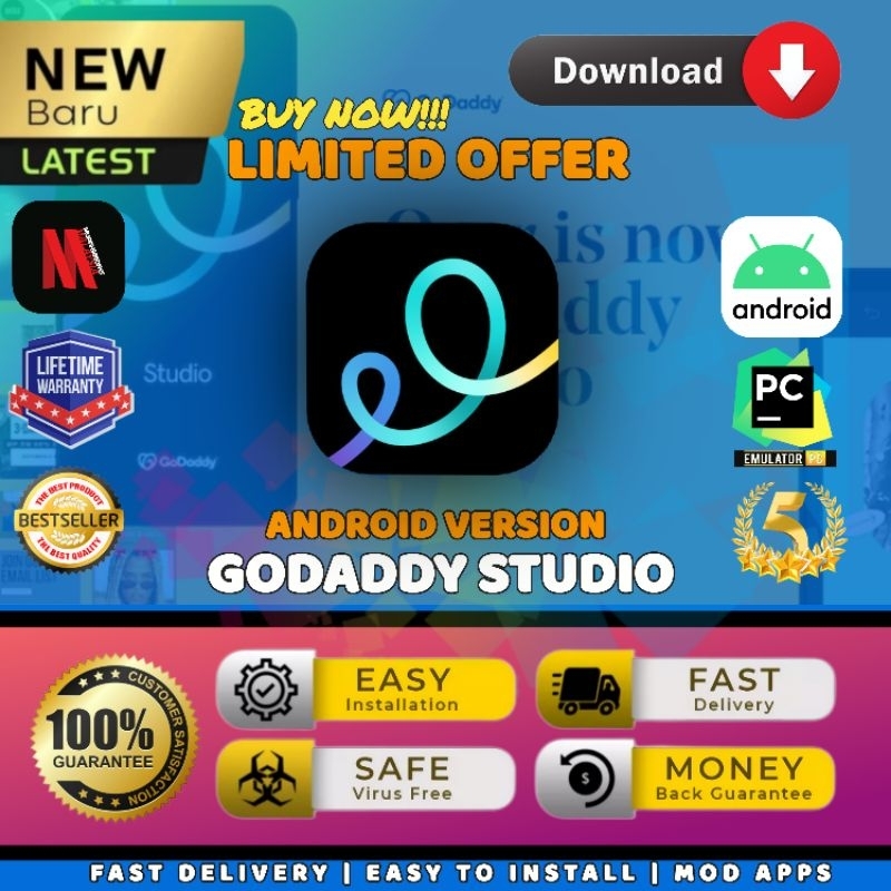 🔥GoDaddy Studio🔥 | Latest Update | Android Phone | Tablet | PC Windows ...