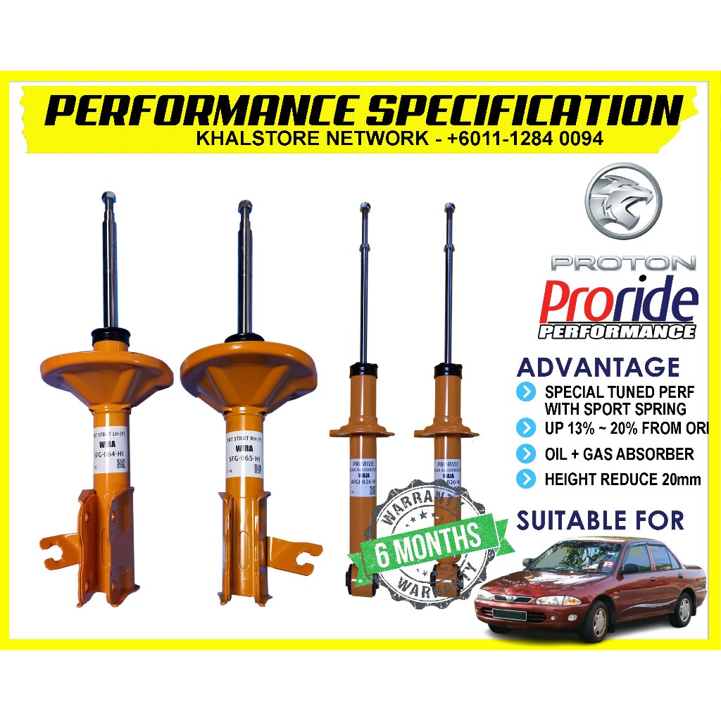 Proride Wira 1.5 Satria 1.3 Performance Absorber Sport (2pcs, 4pcs ...