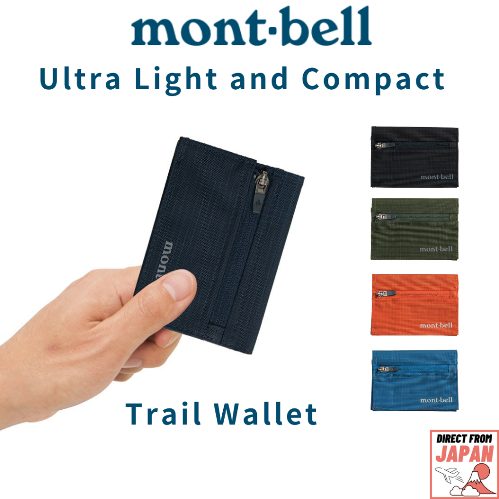 montbell trail wallet Color Black (BK), Blue (CNBL), Navy (DKNV), Dark ...