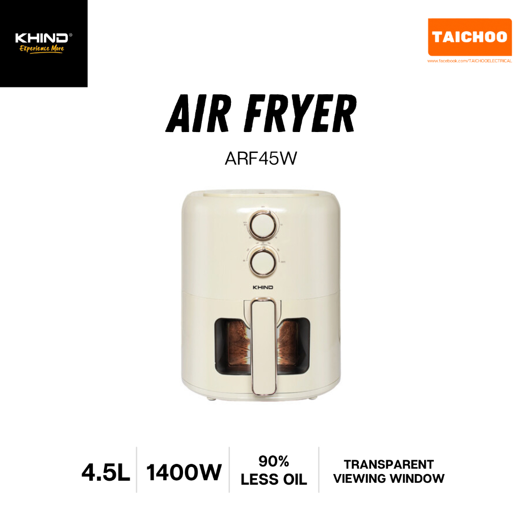 Khind Air Fryer 4.5L ARF45W | Shopee Malaysia