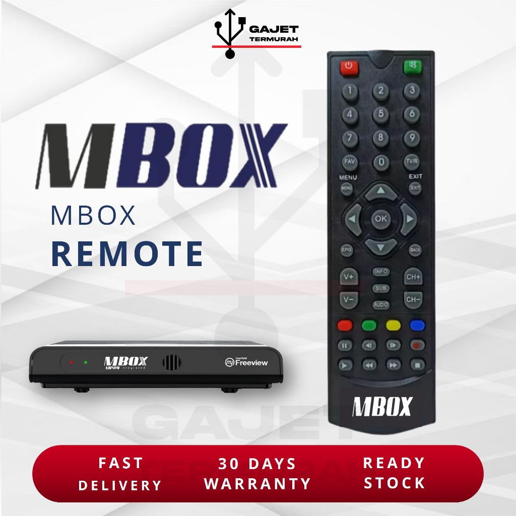 Alat Kawalan Jauh Dekoder MBOX Mytv Remote Tv MyTv Dekoder Megogo ...