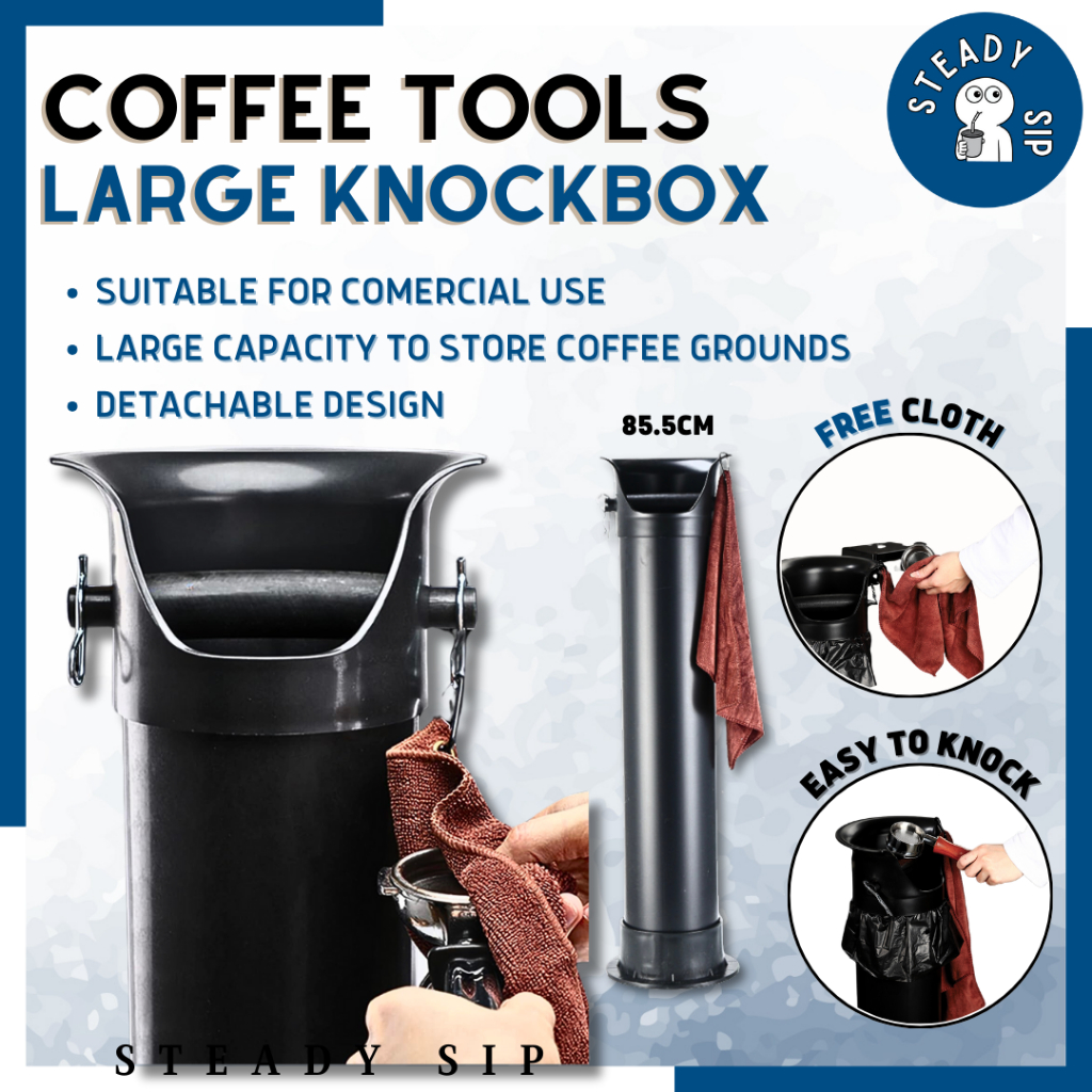 Steady Sip Comercial Knock Box Stand Coffee Knock box Large Knockbox ...
