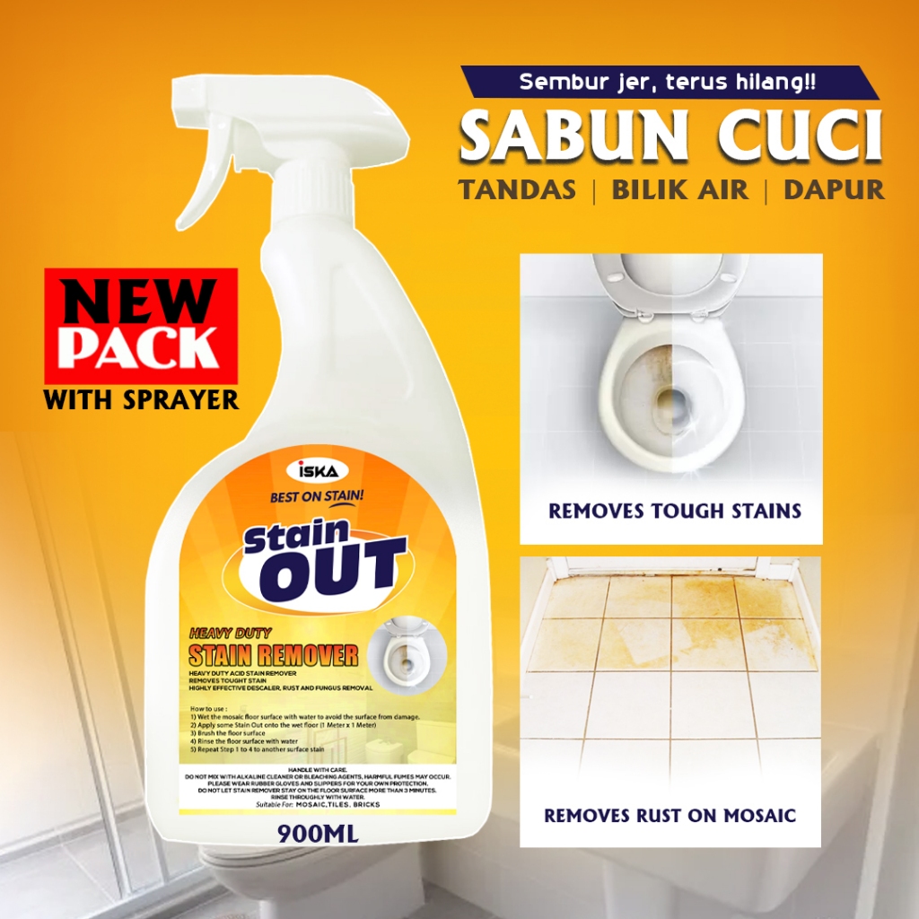 Sabun Pencuci Tandas Pencuci Lantai Mozek Tiles Cleaner Pencuci Toilet ...