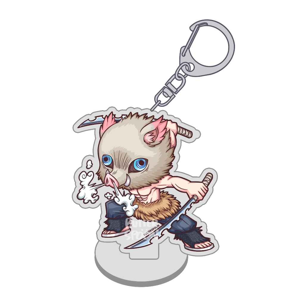 Demon Slayer Kimetsu no Yaiba Keychain + Standee [Tanjiro, Nezuko ...