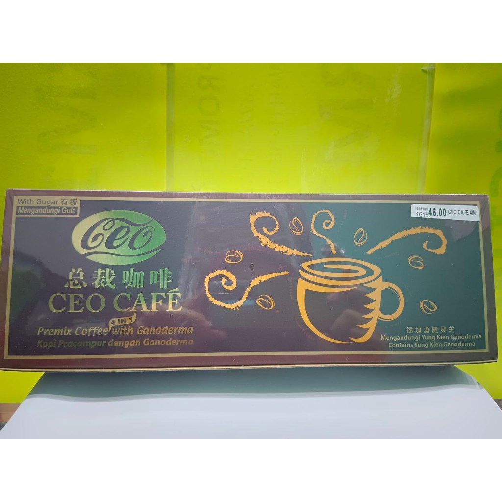 CEO Cafe 4in1 Premix Coffee With Ganoderma (Mengandungi Gula) 20 ...