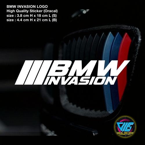 BMW INVASION Logo Sticker / Decal (High Quality Sticker) | Shopee Malaysia
