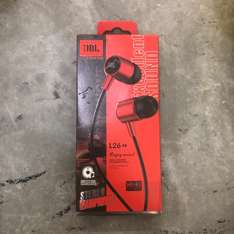 JBL by Harman Streo Earphone Model L26 3.5mm Interface | Shopee Malaysia