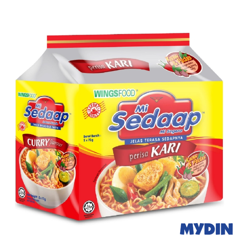 Mi Sedaap Instant Noodle Curry Flavour (5 x 73g) | Shopee Malaysia