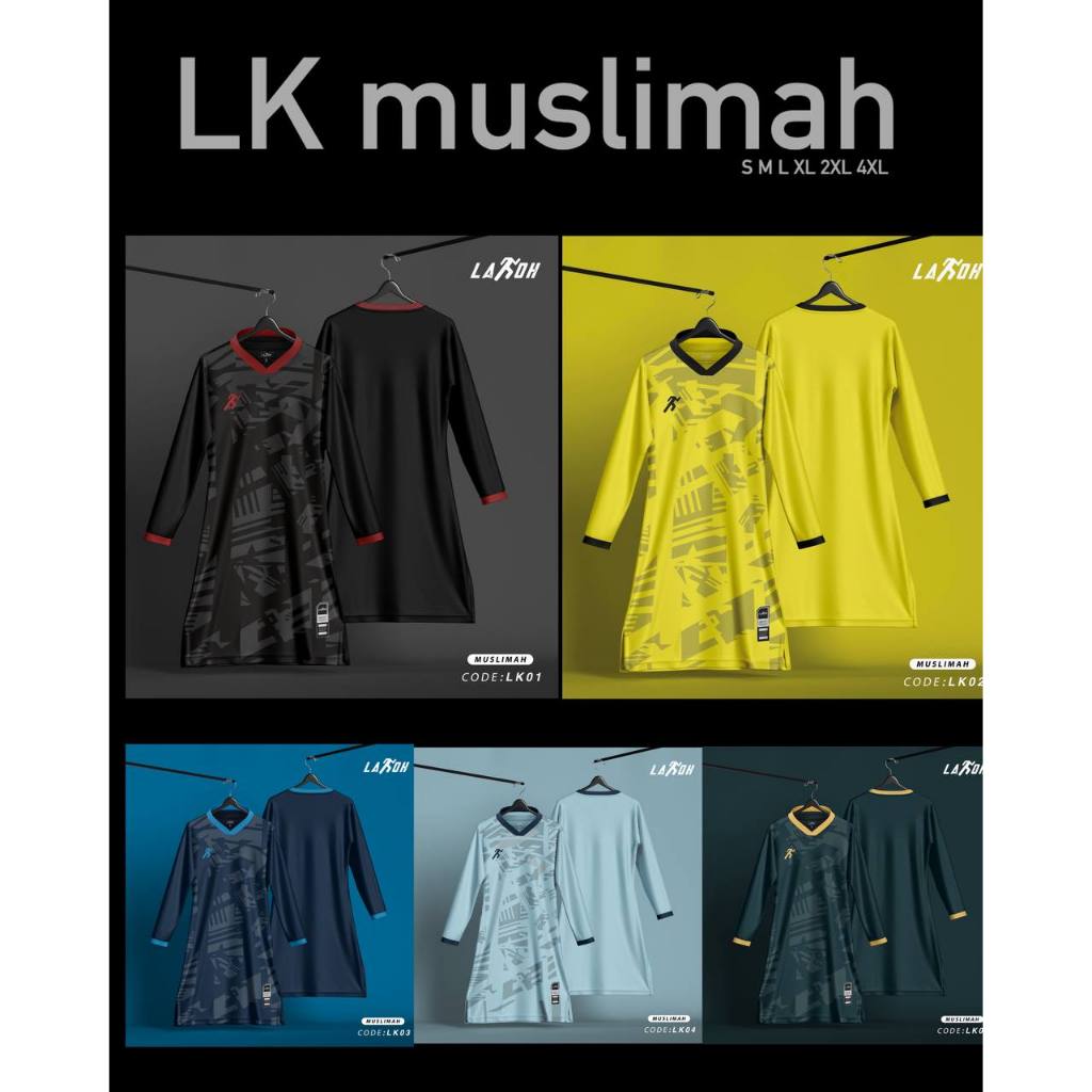 NEW DESIGN LAKOH SPORT JERAEY MUSLIMAH / FOOTBALL JERSEY / JERSEY TEAM ...
