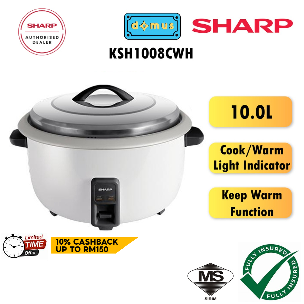 Sharp Commercial Electric Rice Cooker 10 Liter Periuk Nasi Elektrik ...