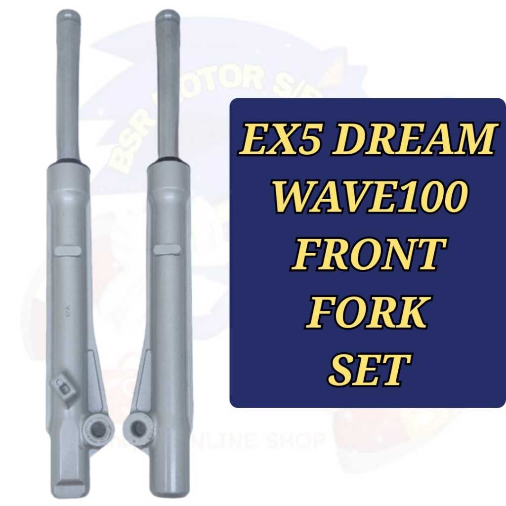 HONDA EX5 DREAM EX5DREAM/WAVE100 WAVE-100 W100 FRONT FORK SET ASSY ABSORBER DAMPER INNER OUTER ...