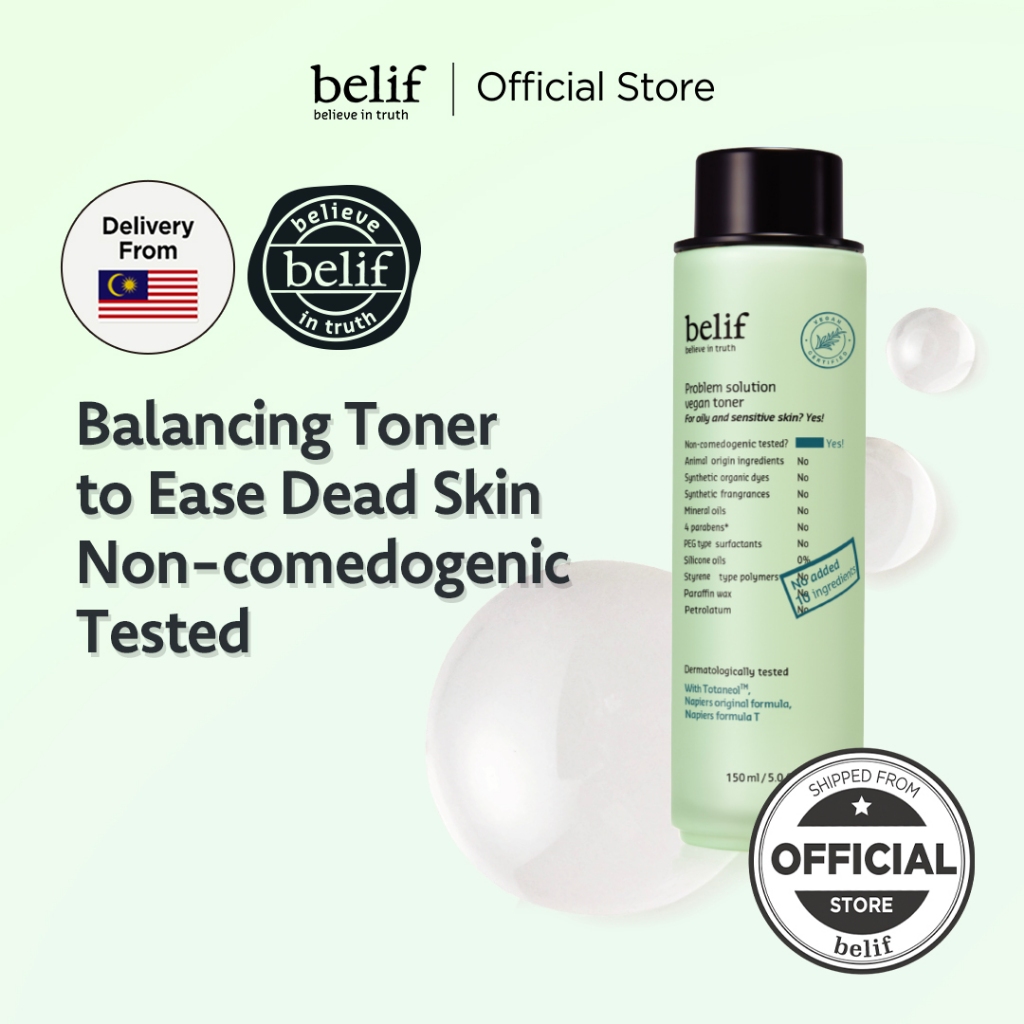 belif Problem Solution Vegan Toner (150ml) | Shopee Malaysia