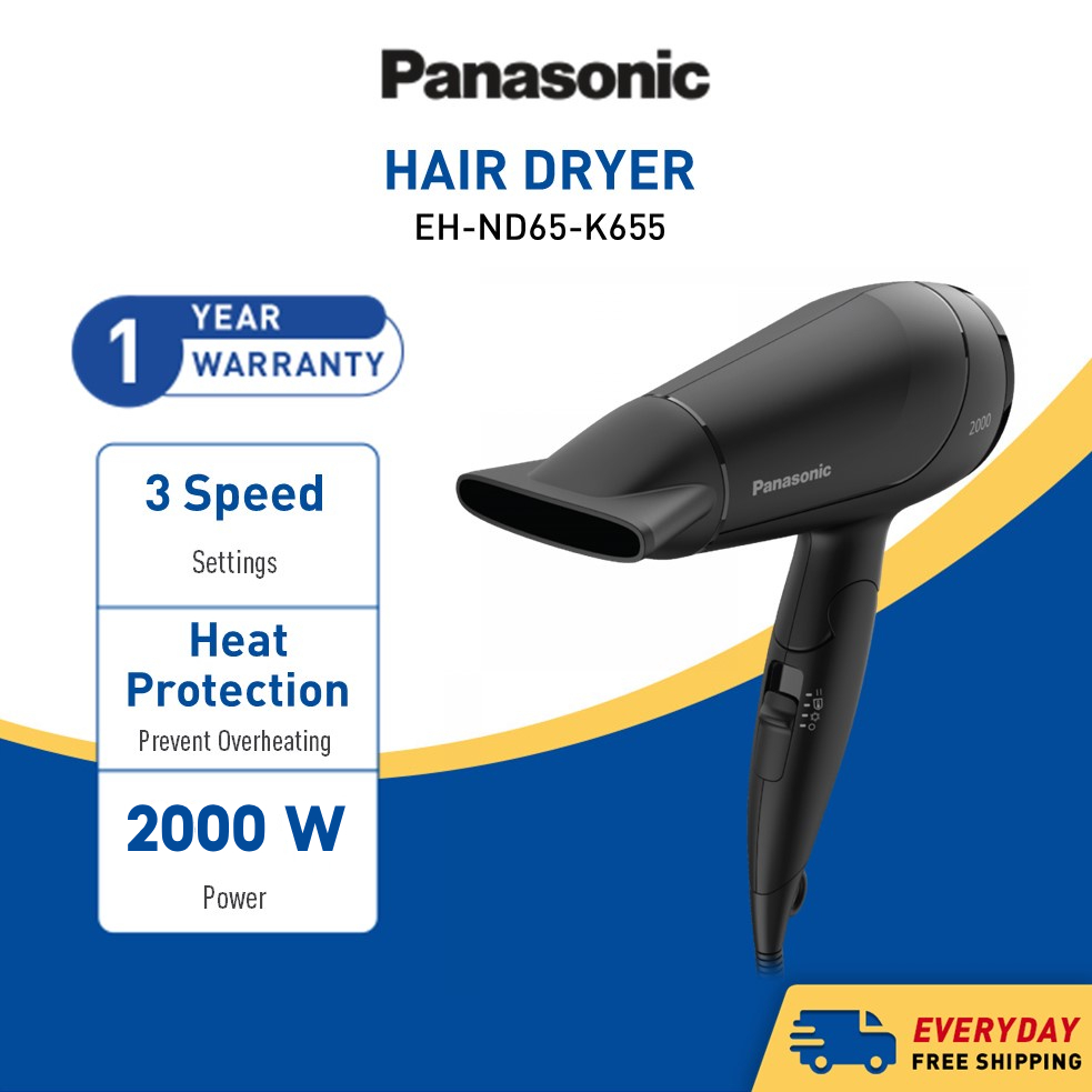 Panasonic Hair Dryer Eh-Nd65 Heat Protection Fast Drying 2000W Eh-Nd65 ...