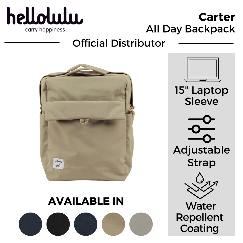 Hellolulu Carter All Day Backpack | Shopee Malaysia