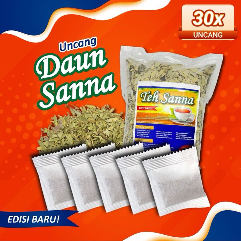 🔥 READYSTOCK 🔥 30pcs Daun Senna Uncang / Teh Sanna 1.5g Detox teh senna ...