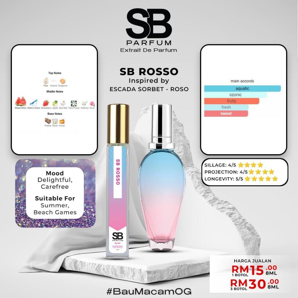 SB PARFUM EDP 30ml Sugarbomb Men Women Perfume For Him For Her Long Lasting Perfume Extrait De ...