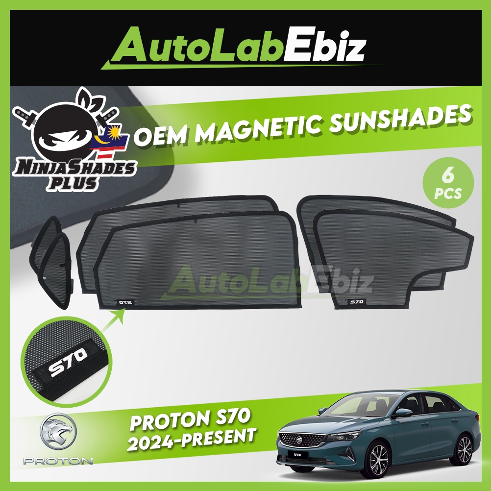 PROTON S70 2024 NinjaShades Plus OEM Magnetic Car Sunshades (6pcs/set) | Shopee Malaysia