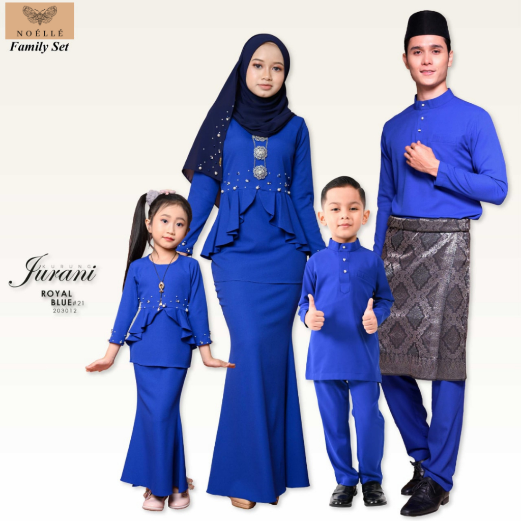 NOELLE Baju Raya Family Sedondon 2024 Baju Kurung Ibu Anak Baju Melayu ...