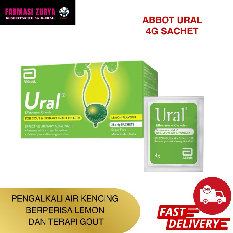 ABBOT URAL LEMON FLAVOURED EFFERVESCENT SACHETS | Shopee Malaysia