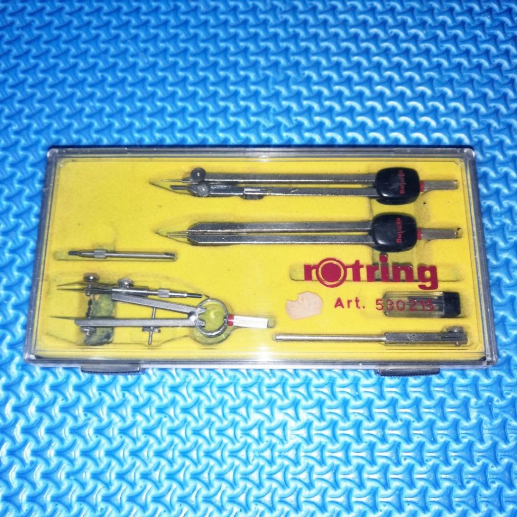 rOtring Compass Technical Drafting Drawing Set Art. 530215 Germany ...