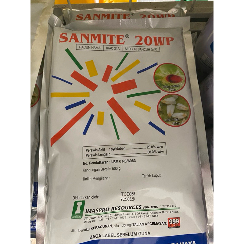 IMASPRO SANMITE PESTICIDES RACUN SERANGGA HAMA LALAT PUTIH KUTI THRIP ...