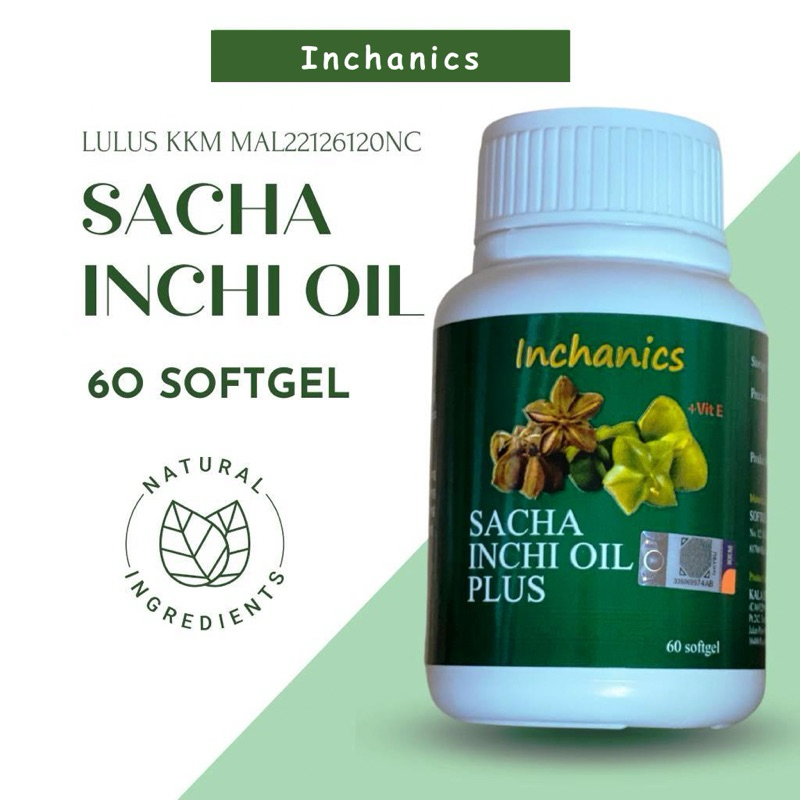 SACHA INCHI OIL BY INCHANICS (KKM APPROVED) 60 BIJI SOFTGEL (520mg ...