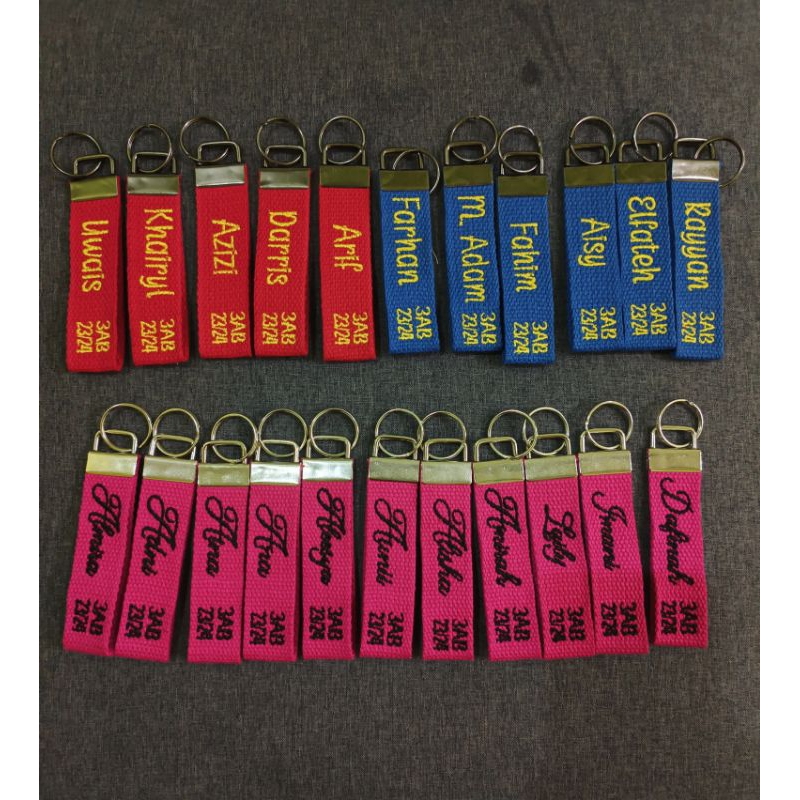 Keychain/Keyfob Sulam Nama | Shopee Malaysia