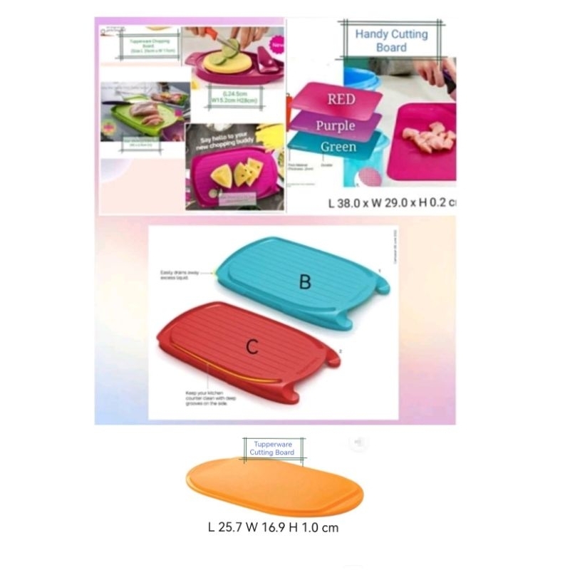 🌸Tupperware Chopping Board Collection 🌸 | Shopee Malaysia