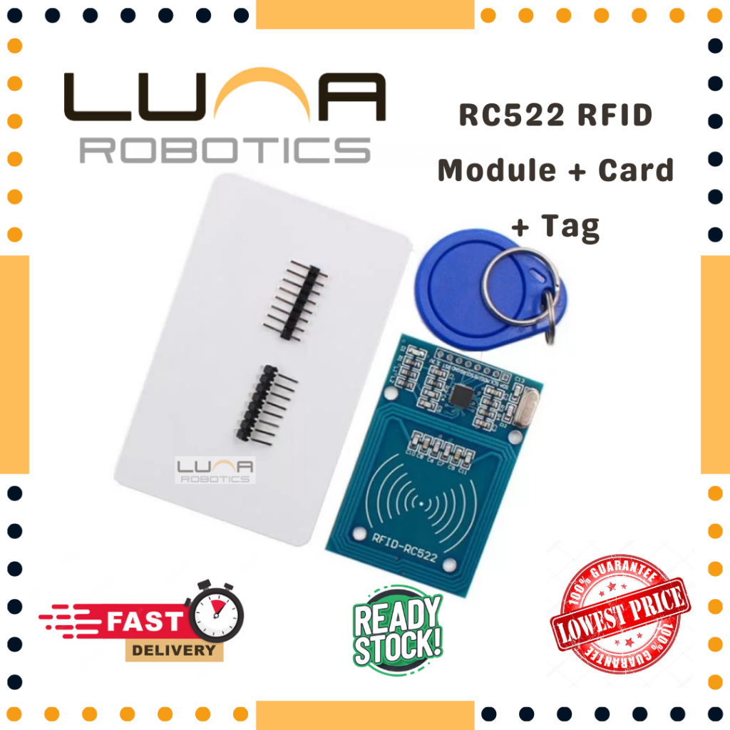 Rfid Mifare Rc522 Card Reader And Writer Module 13 56mhz Arduino