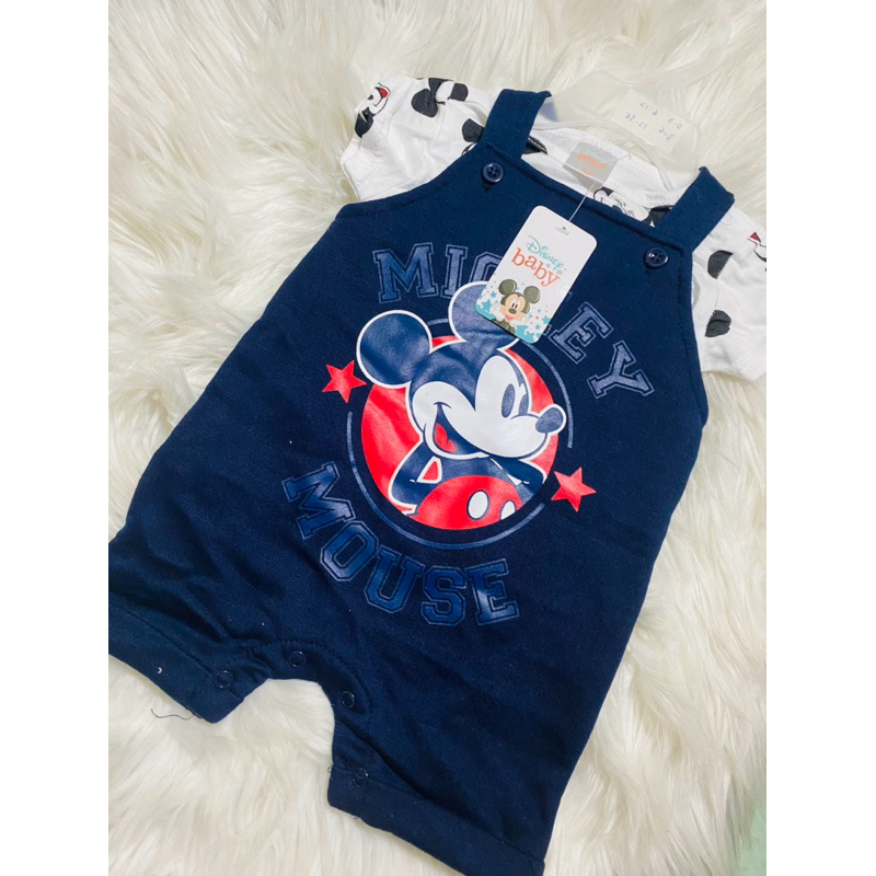 OVERALL DISNEY BOY|TSHIRT BABY LELAKI |SET JALAN BABY BOY | Shopee Malaysia