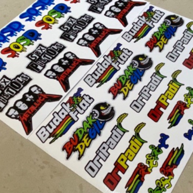 sticker pantulan cahaya SOSD BUDAK FLAT ORI PADI METELLIACA BUDAK LARI ...