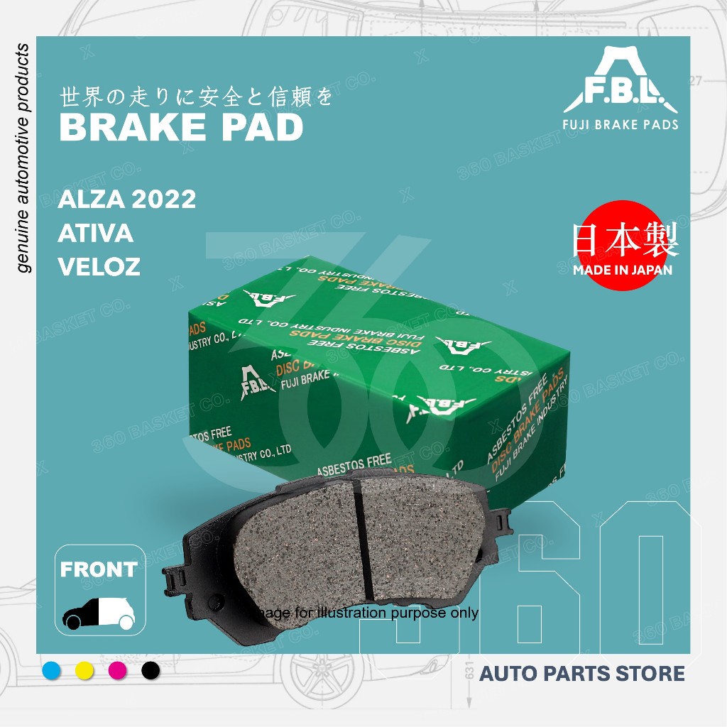 [JAPAN] FBL FUJI ORIGINAL BRAKE PAD PERODUA ATIVA ALZA 2022 TOYOTA ...