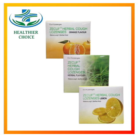 Zecuf Herbal Cough Lozenges Herbal/Orange/Lemon (5x4s) | Shopee Malaysia